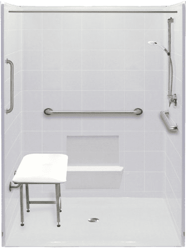 Accessible Showers | Handicapped Roll in Showers - Freedom Showers™